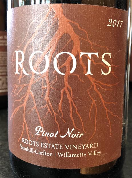 2017 Roots Wine Co. Pinot Noir Estate Vineyard, USA, Oregon, Willamette ...