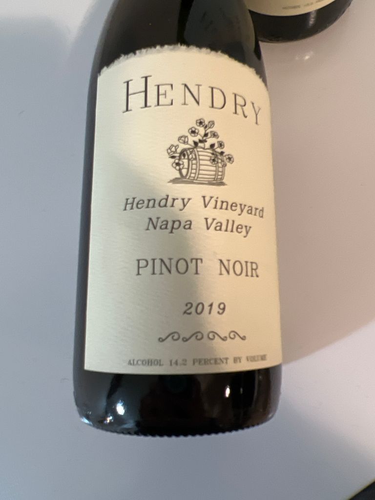 2019 Hendry Pinot Noir Hendry Vineyard, USA, California, Napa Valley ...