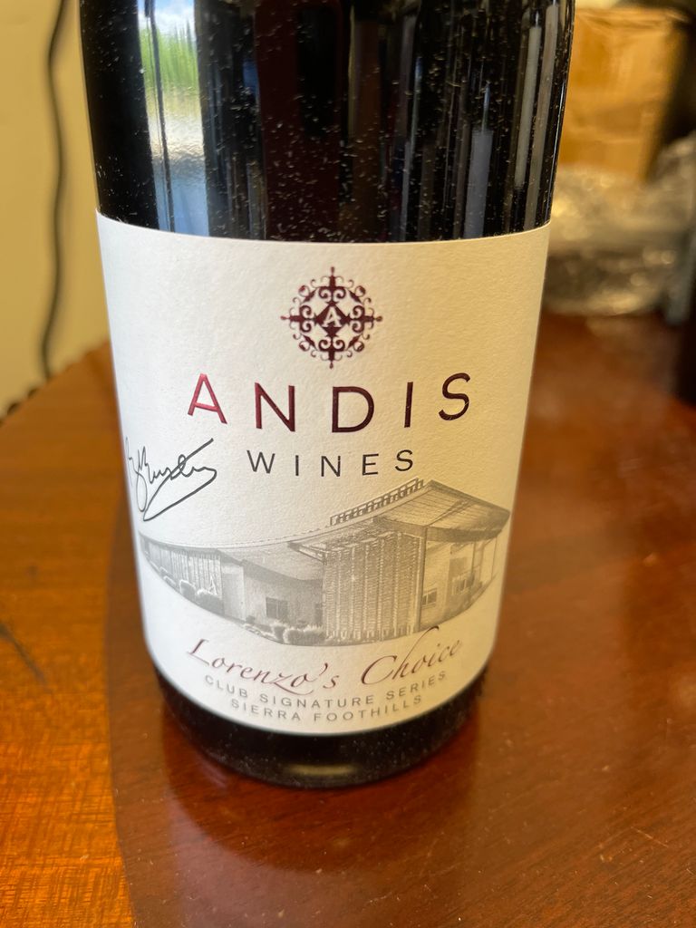 2019 Andis Wines Lorenzo's Choice, USA, California, Sierra Foothills ...