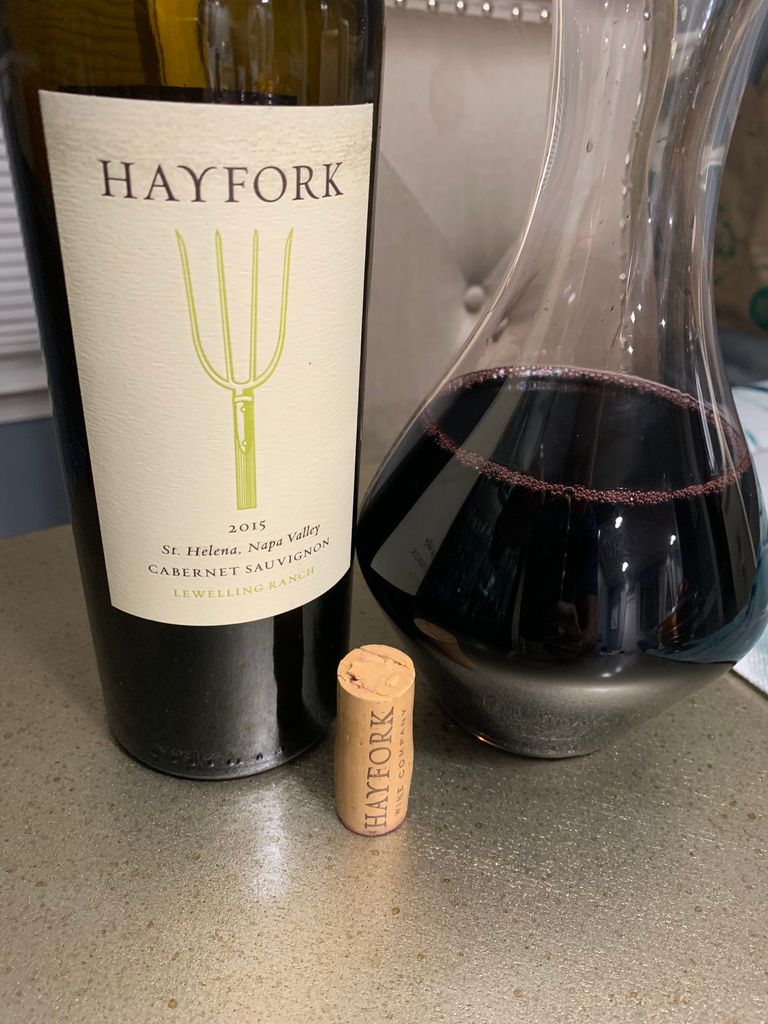 2015 Hayfork Cabernet Sauvignon Lewelling Ranch, USA, California, Napa ...