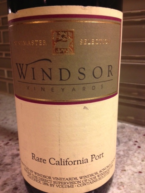 1995 Windsor Vineyards Private Reserve, USA, California, Napa Valley ...