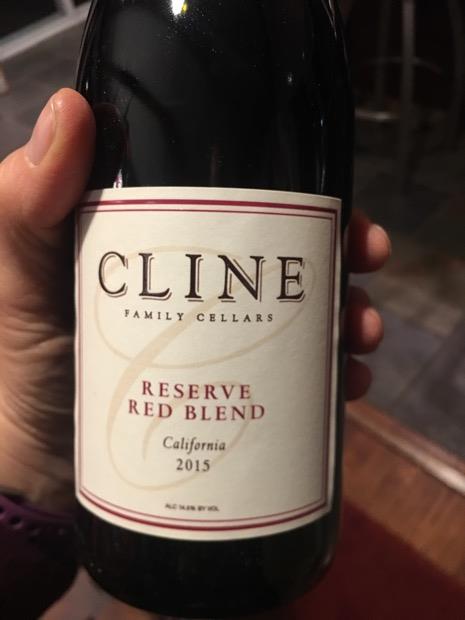2015 Cline Cellars Reserve, USA, California - CellarTracker