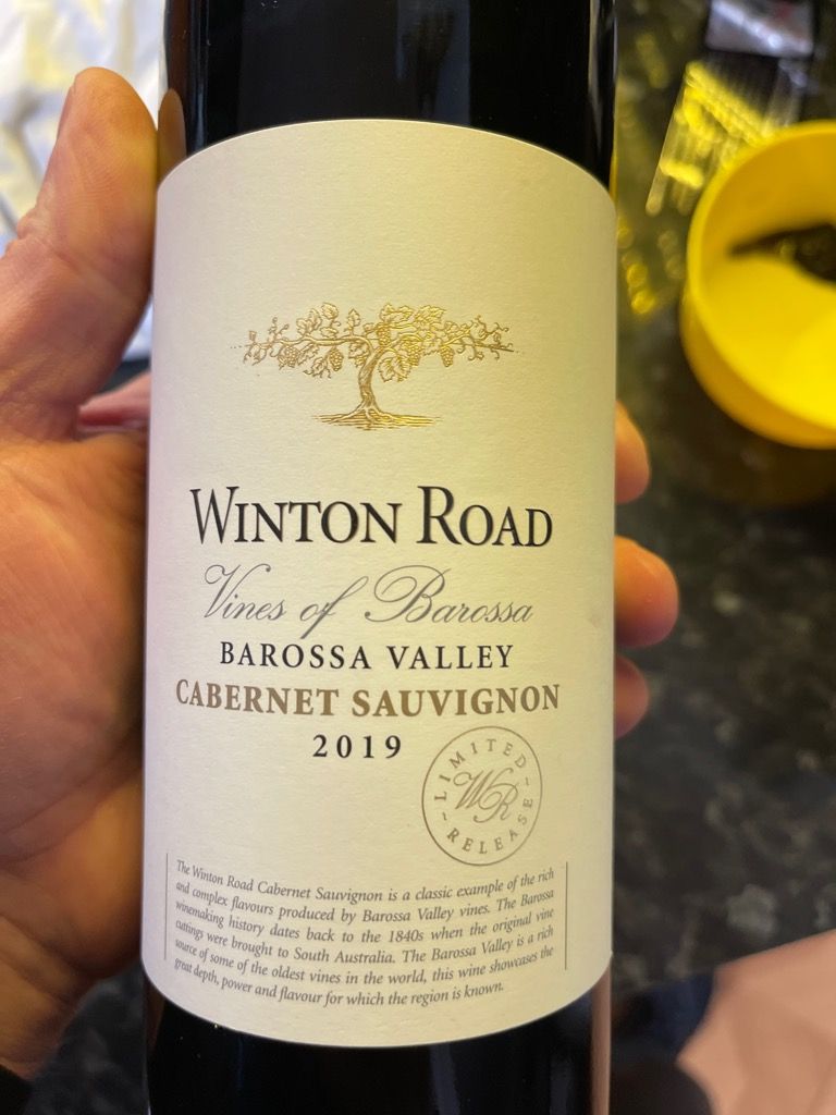 2019 Winton Road Cabernet Sauvignon, Australia, South Australia ...
