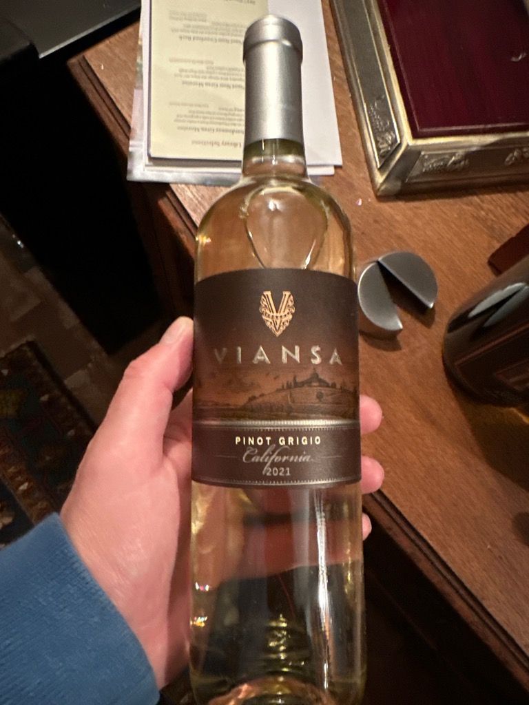 2021 Viansa Winery Pinot Grigio California, USA, California - CellarTracker
