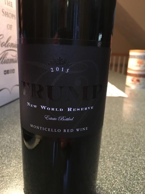 2015 Trump Winery New World Reserve, USA, Virginia, Central Virginia ...