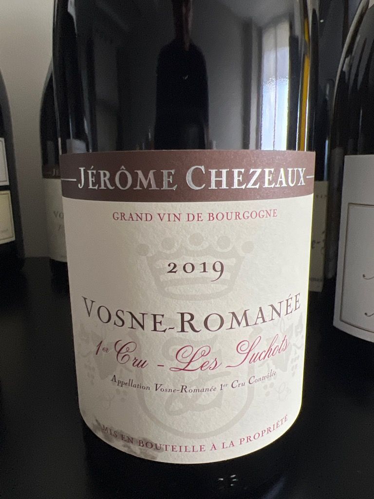 2019 Jérôme Chezeaux Vosne-Romanée 1er Cru Les Suchots, France ...