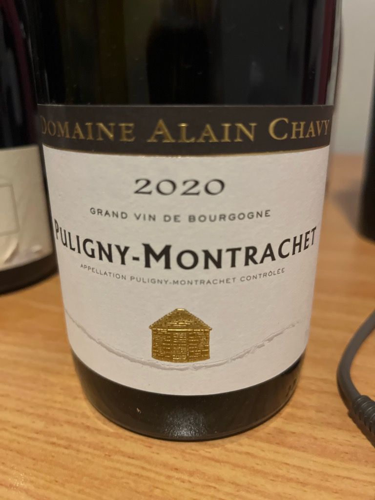 2020 Domaine Alain Chavy Puligny-Montrachet, France, Burgundy, Côte de ...