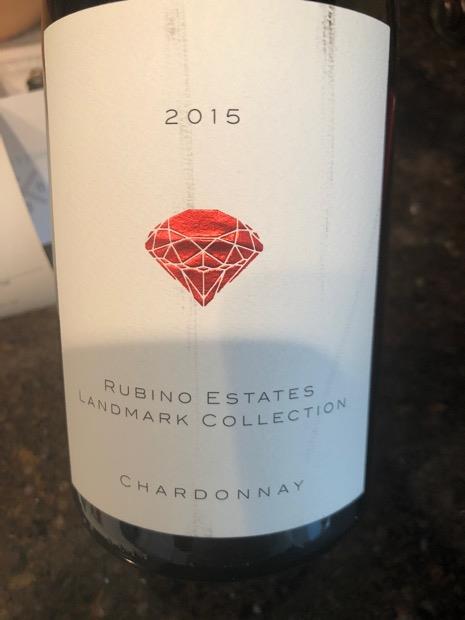 2015 Rubino Estates Winery Chardonnay Riserva, USA, California, Central ...