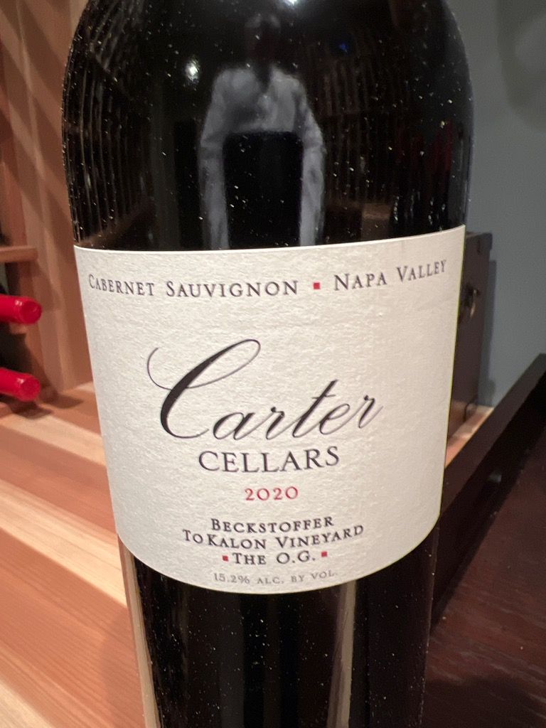 2020 Carter Cellars Cabernet Sauvignon The Grand Daddy Beckstoffer To ...