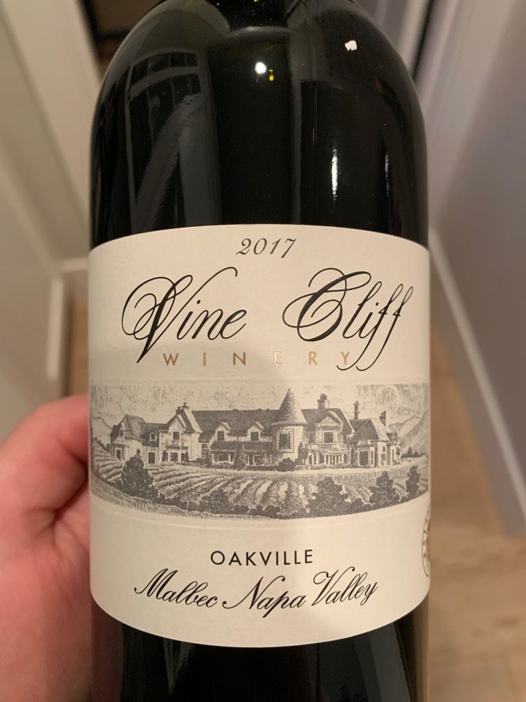 2017 Vine Cliff Winery Malbec Oakville, USA, California, Napa Valley ...