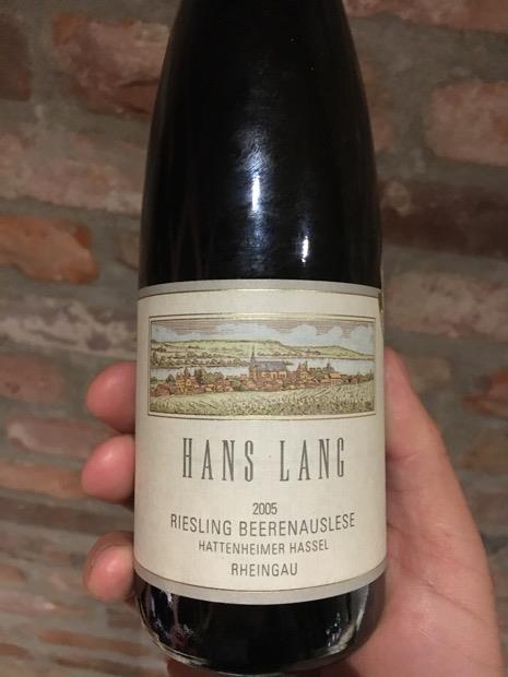 2009 Hans Lang Hattenheimer Hassel Riesling Beerenauslese, Germany ...