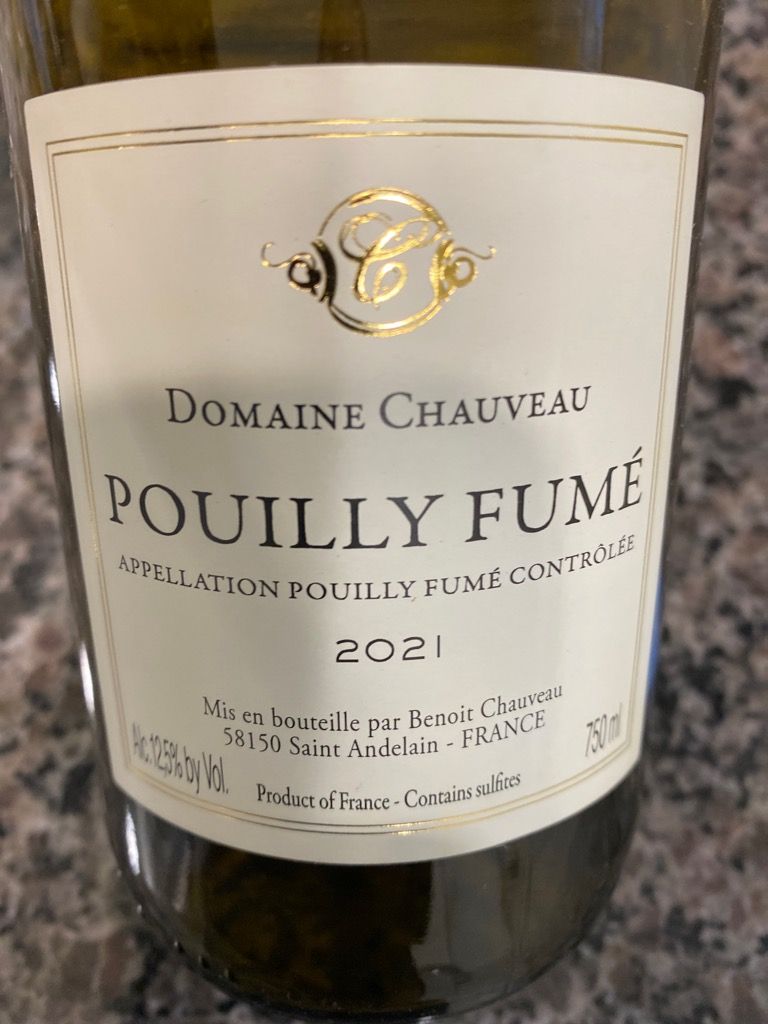 2021 Domaine Chauveau Pouilly-Fumé Croq Silex, France, Loire Valley ...