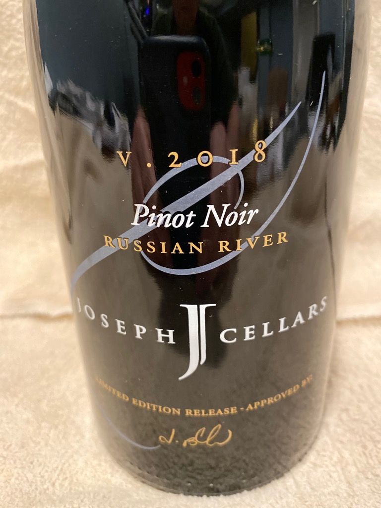 2018 Joseph Cellars Pinot Noir Russian River Valley, USA, California ...