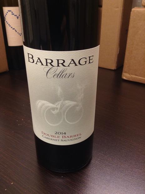 2014 Barrage Cellars Cabernet Sauvignon Double Barrel Shaw Vineyard ...