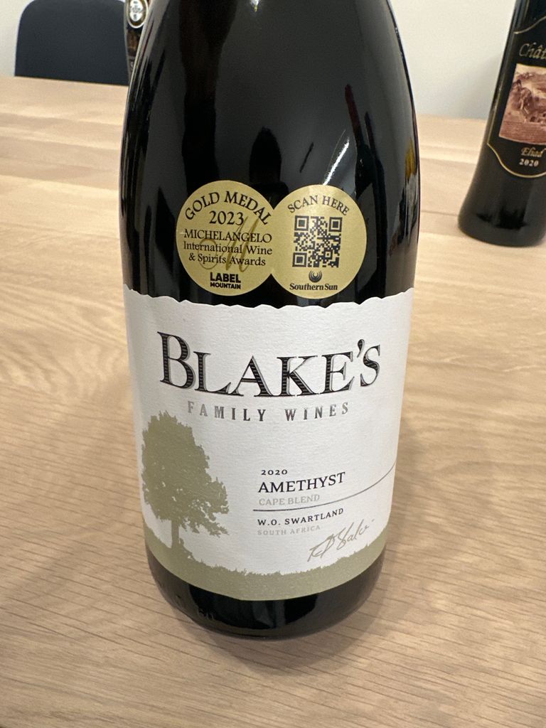 2023 Blake's Family Wines Amethyst, South Africa, Coastal Region ...