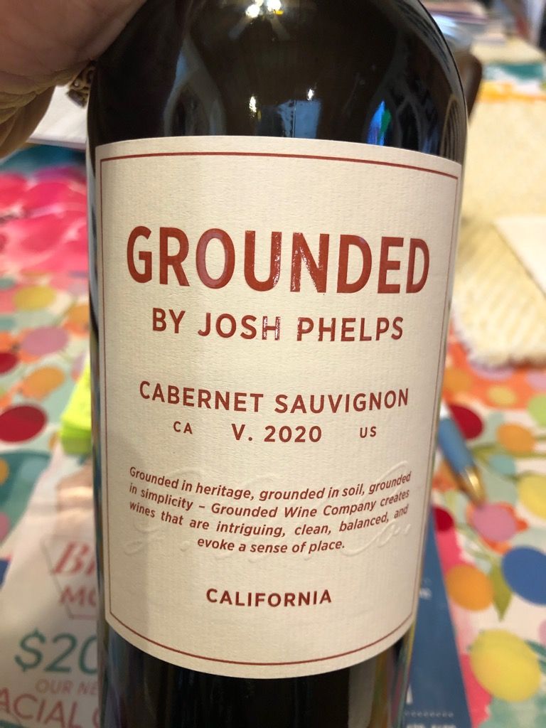 2020 Grounded Wine Co. Cabernet Sauvignon, USA, California - CellarTracker