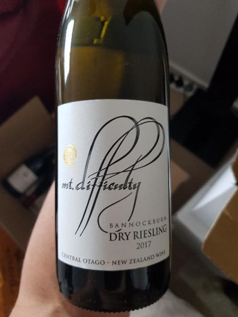 2019 Mt. Difficulty Dry Riesling, New Zealand, South Island, Otago ...