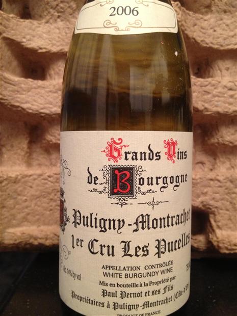 2006 Paul Pernot et ses Fils Puligny-Montrachet 1er Cru Les Pucelles ...