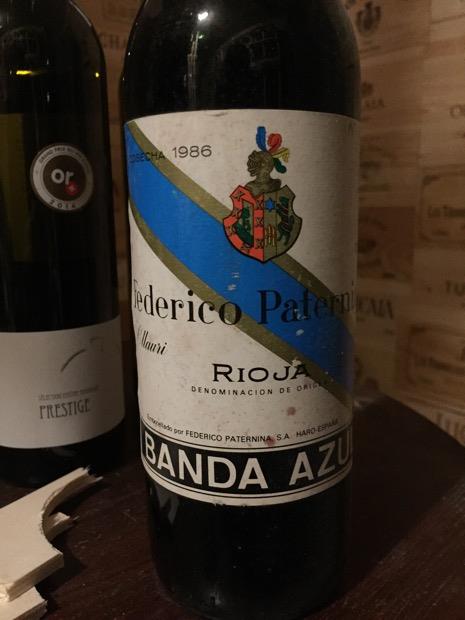 1984 Federico Paternina Rioja Ollauri Banda Azul Crianza, Spain, La ...