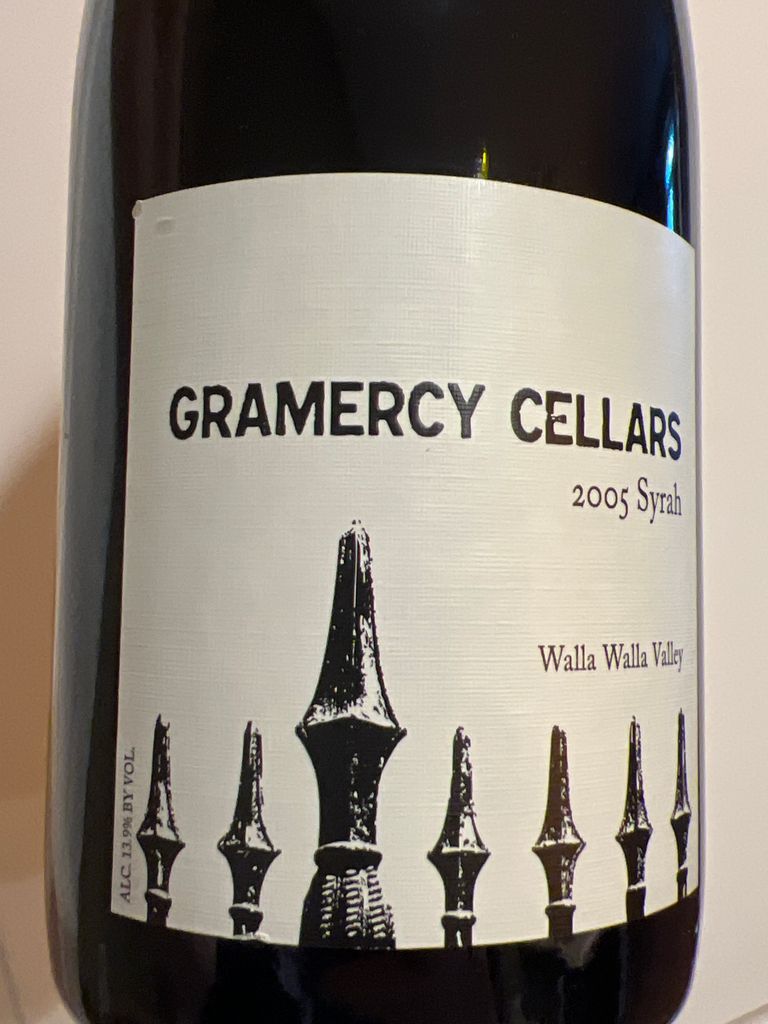 2005 Gramercy Cellars Syrah Walla Walla Valley, USA, Washington ...