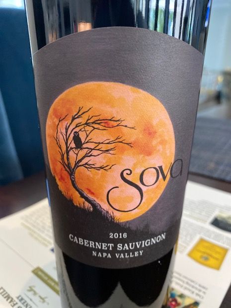 2016 Sova Wines Cabernet Sauvignon, USA, California, Napa Valley ...