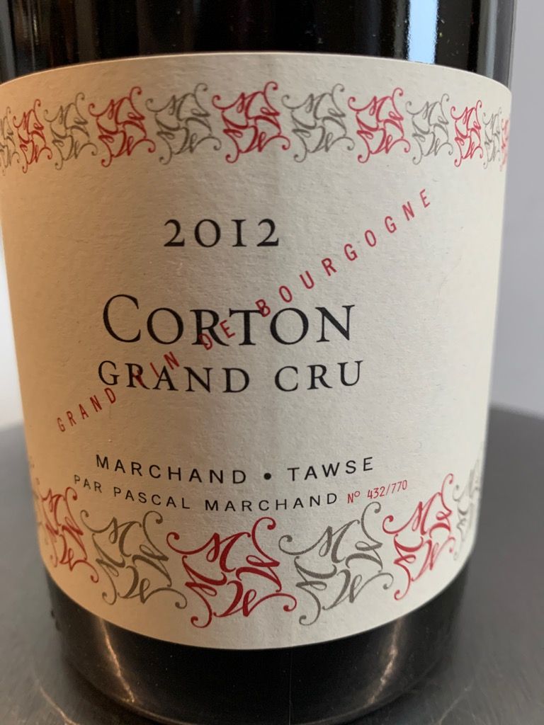2012 Marchand & Tawse / Pascal Marchand Corton, France, Burgundy, Côte ...