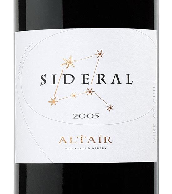2005 Altaïr Vineyards & Winery Sideral, Chile, Rapel Valley - CellarTracker