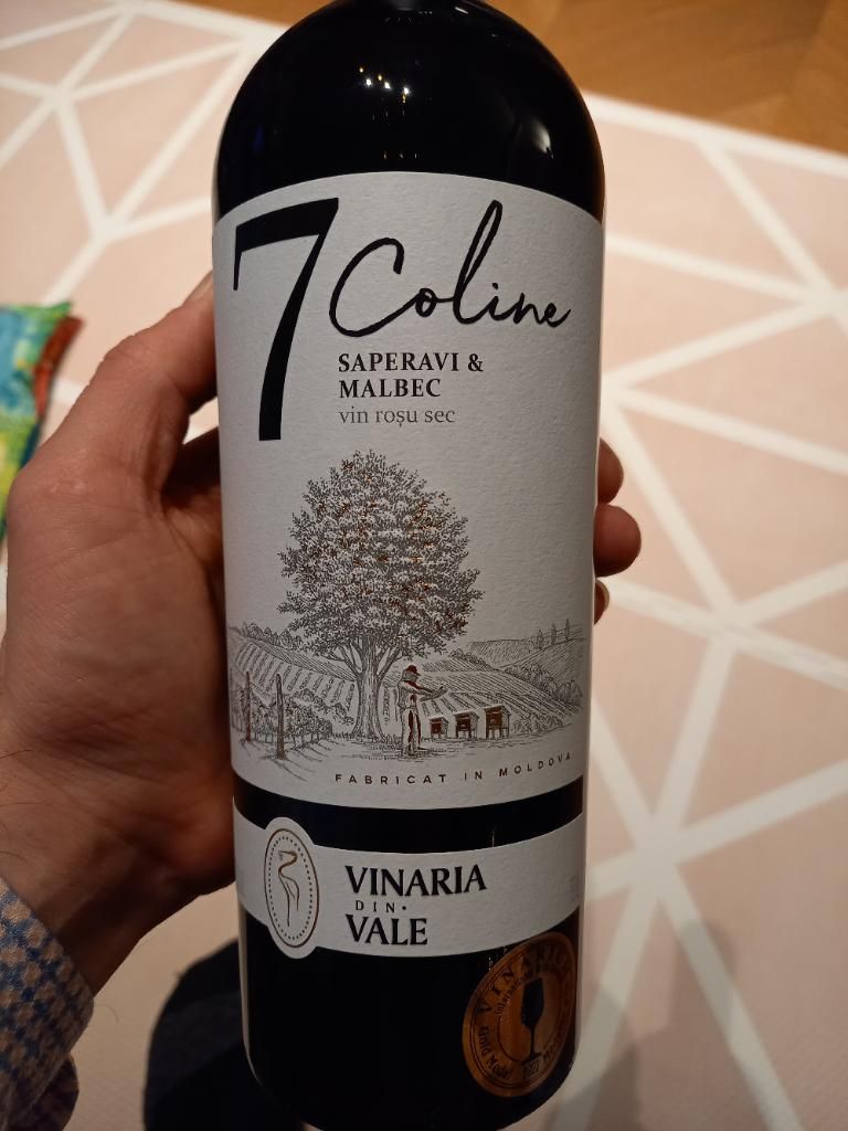 2022 Vinaria din Vale 7 Coline Saperavi & Malbec, Moldova, Cahul, Valul ...