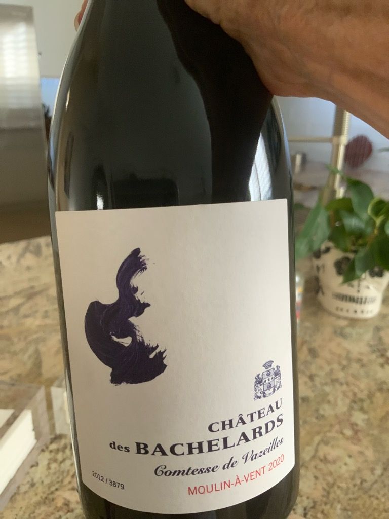 2020 Château des Bachelards Comtesse de Vazeilles Moulin-à-Vent, France ...