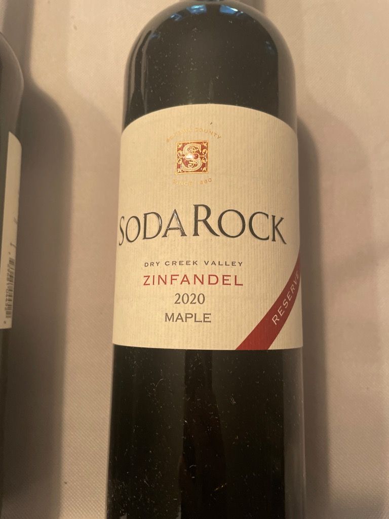 2020 Soda Rock Winery Zinfandel Maple, USA, California, Sonoma County ...