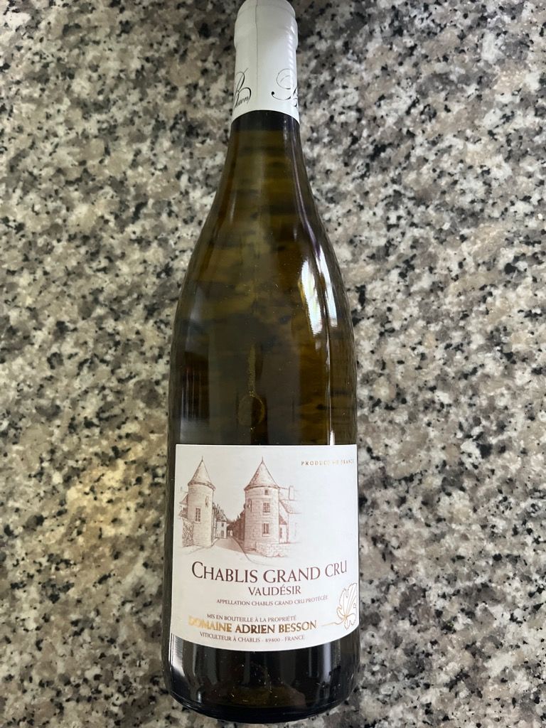 2023 Domaine Adrien Besson Chablis Grand Cru Vaudésir, France, Burgundy ...