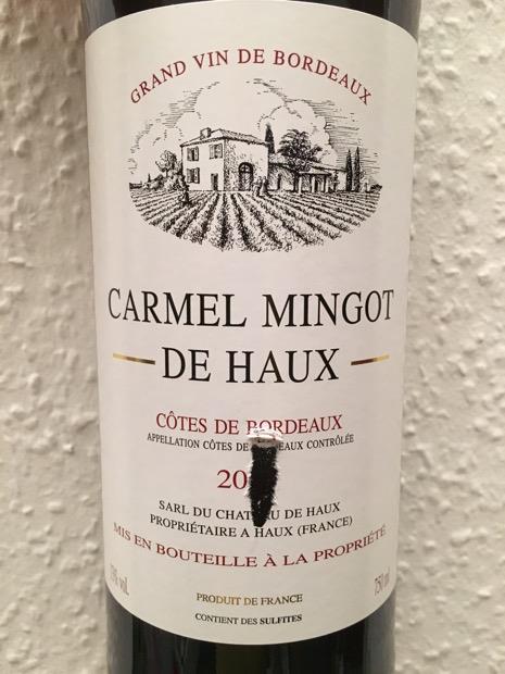 2007 Carmel Mingot de Haux, France, Bordeaux, Entre-Deux-Mers ...