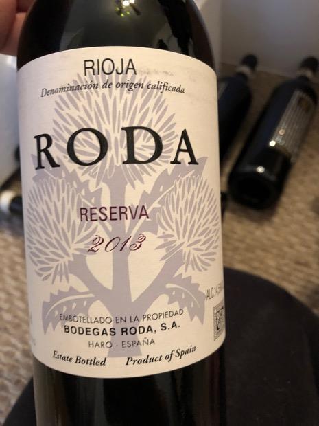2013 Bodegas Roda Rioja Roda Reserva, Spain, La Rioja, La Rioja Alta ...