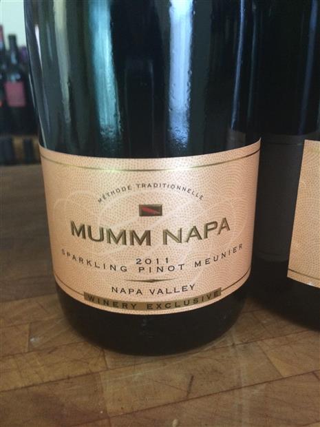 2011 Mumm Napa Sparkling Pinot Meunier, USA, California, Napa Valley ...