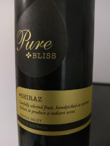 2014 Pure Bliss Wines Shiraz, Australia, South Australia, Barossa ...