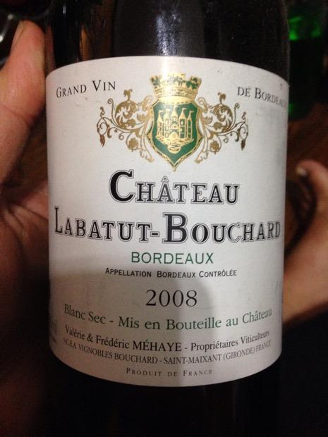 2008 Château Labatut Bouchard Blanc, France, Bordeaux - CellarTracker