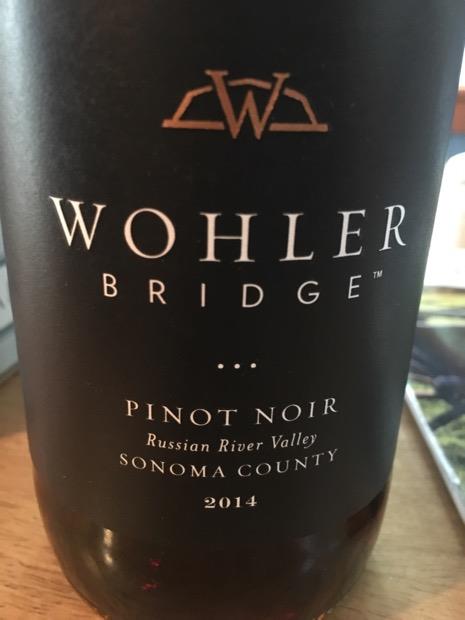 2015 Wohler Bridge Pinot Noir, USA, California, Sonoma County, Russian ...