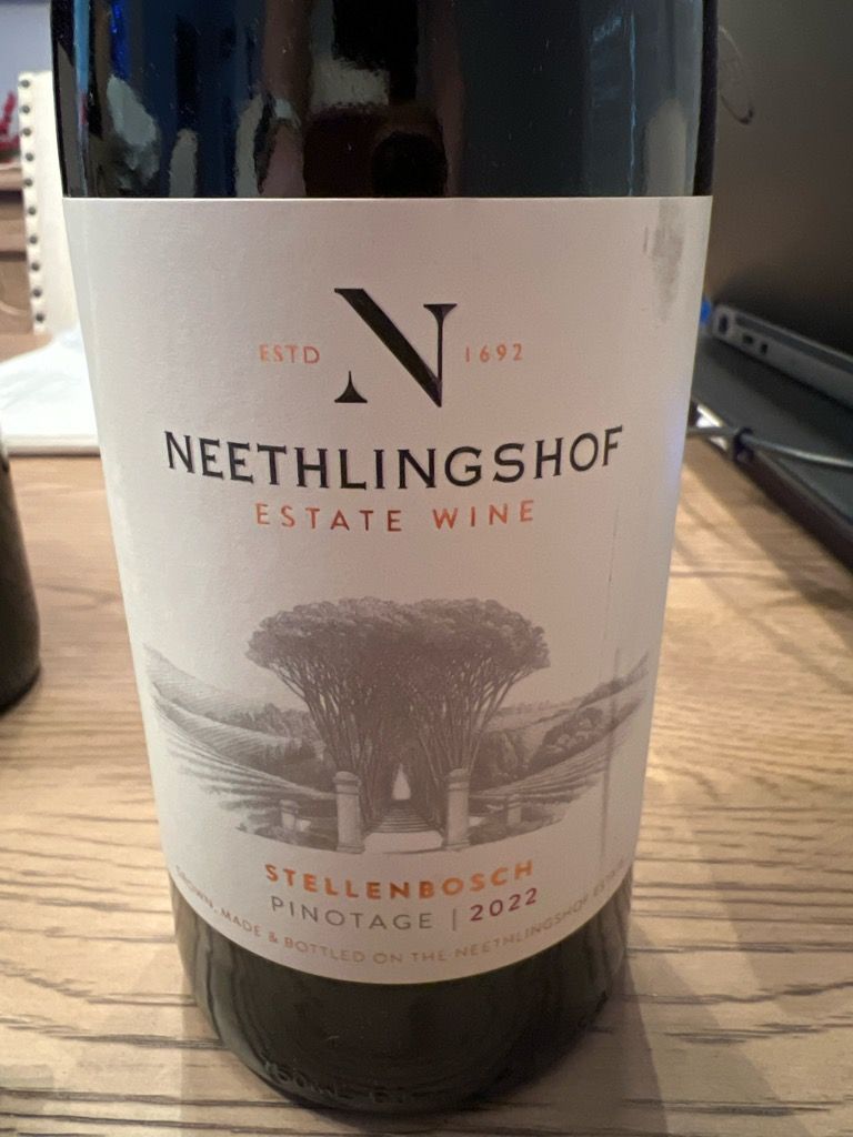2022 Neethlingshof Estate Pinotage, South Africa, Coastal Region ...