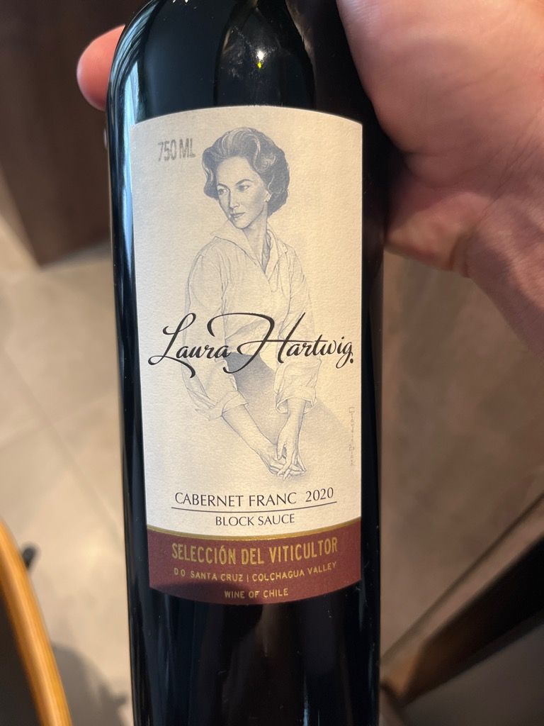2022 Laura Hartwig Cabernet Franc Seleccion del Viticultor, Chile ...