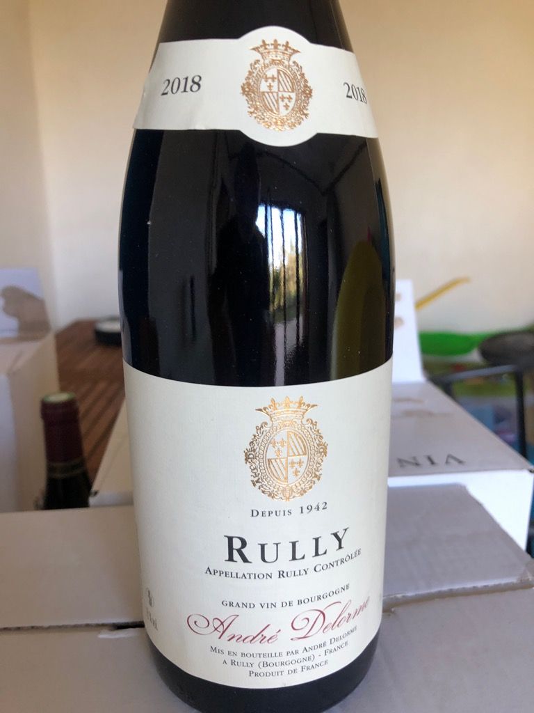 2018 André Delorme Rully, France, Burgundy, Côte Chalonnaise, Rully ...