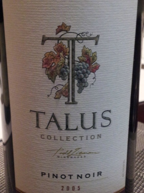 2004 Talus Pinot Noir, USA, California - CellarTracker