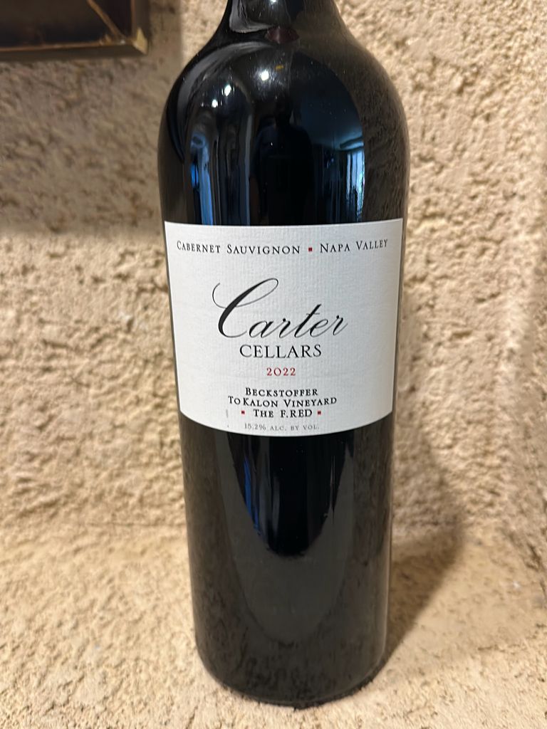 2022 Carter Cellars Cabernet Sauvignon The F.RED Beckstoffer To Kalon ...