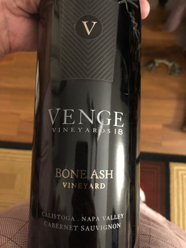 2018 Venge Vineyards Cabernet Sauvignon Terraces Candy's Block Bone Ash ...