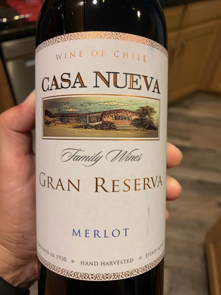 2019 Casa Nueva Merlot Gran Reserva, Chile, Curico Valley, Lontué ...