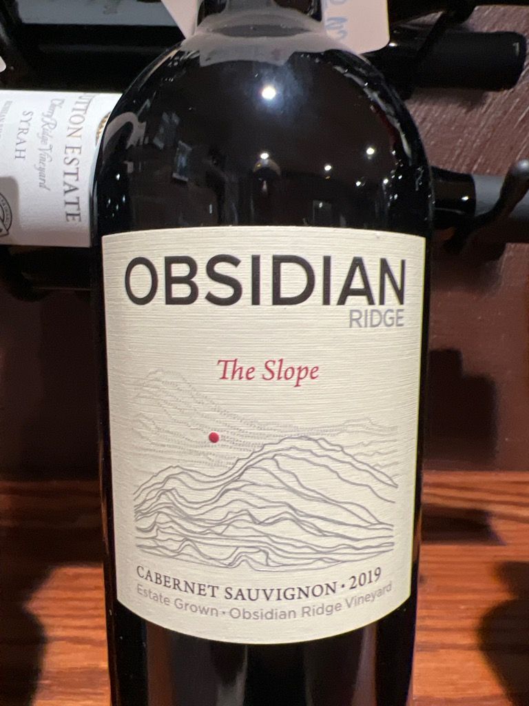 2019 Obsidian Ridge Cabernet Sauvignon Elevation Series - Middle, USA ...
