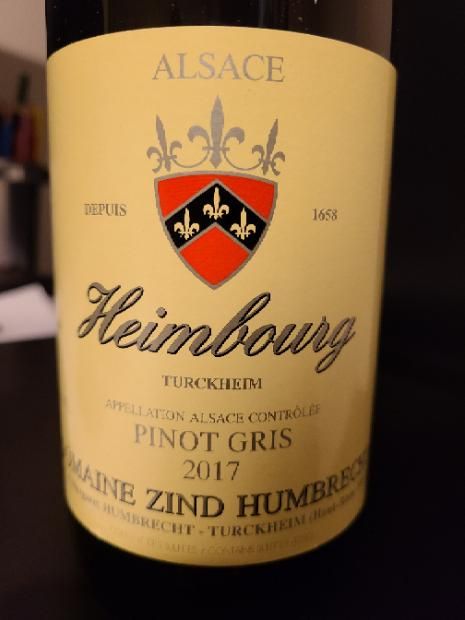 2018 Zind-Humbrecht Pinot Gris Heimbourg, France, Alsace - CellarTracker