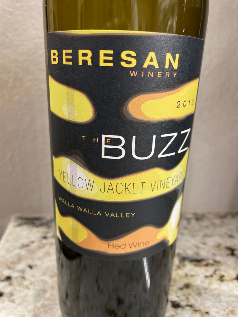 2013 Beresan Winery The Buzz Yellow Jacket Vineyard, USA, Washington ...