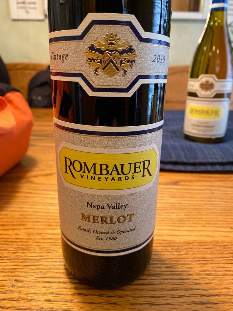 2019 Rombauer Vineyards Merlot Napa Valley, USA, California, Napa ...
