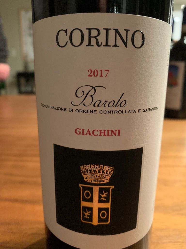 2018 Giovanni Corino Barolo Vigna Giachini, Italy, Piedmont, Langhe ...