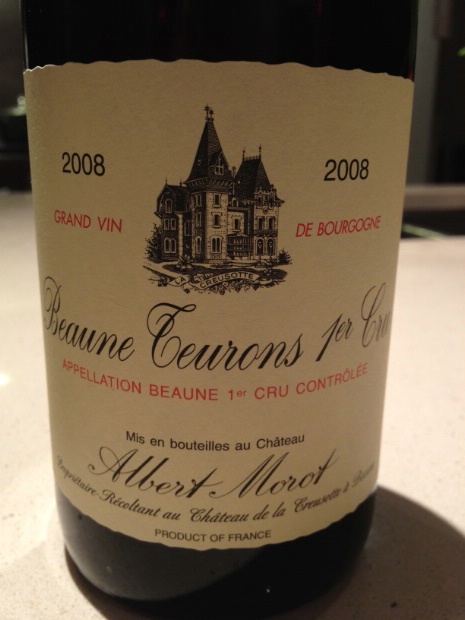2008 Albert Morot Beaune 1er Cru Teurons, France, Burgundy, Côte de ...